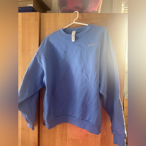 ALO Yoga | Sweaters | Alo Yoga Classic Blue Crewneck Sweater | Poshmark